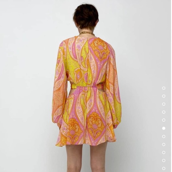 Zara | Dresses | Zara Cutout Balloon Sleeve Dress S | Poshmark